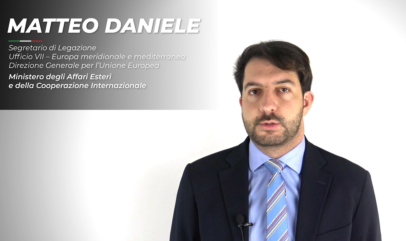 Matteo Daniele, ex tirocinante MAECI-MUR-CRUI presso la Santa Sede, Segretario di Legazione al ...